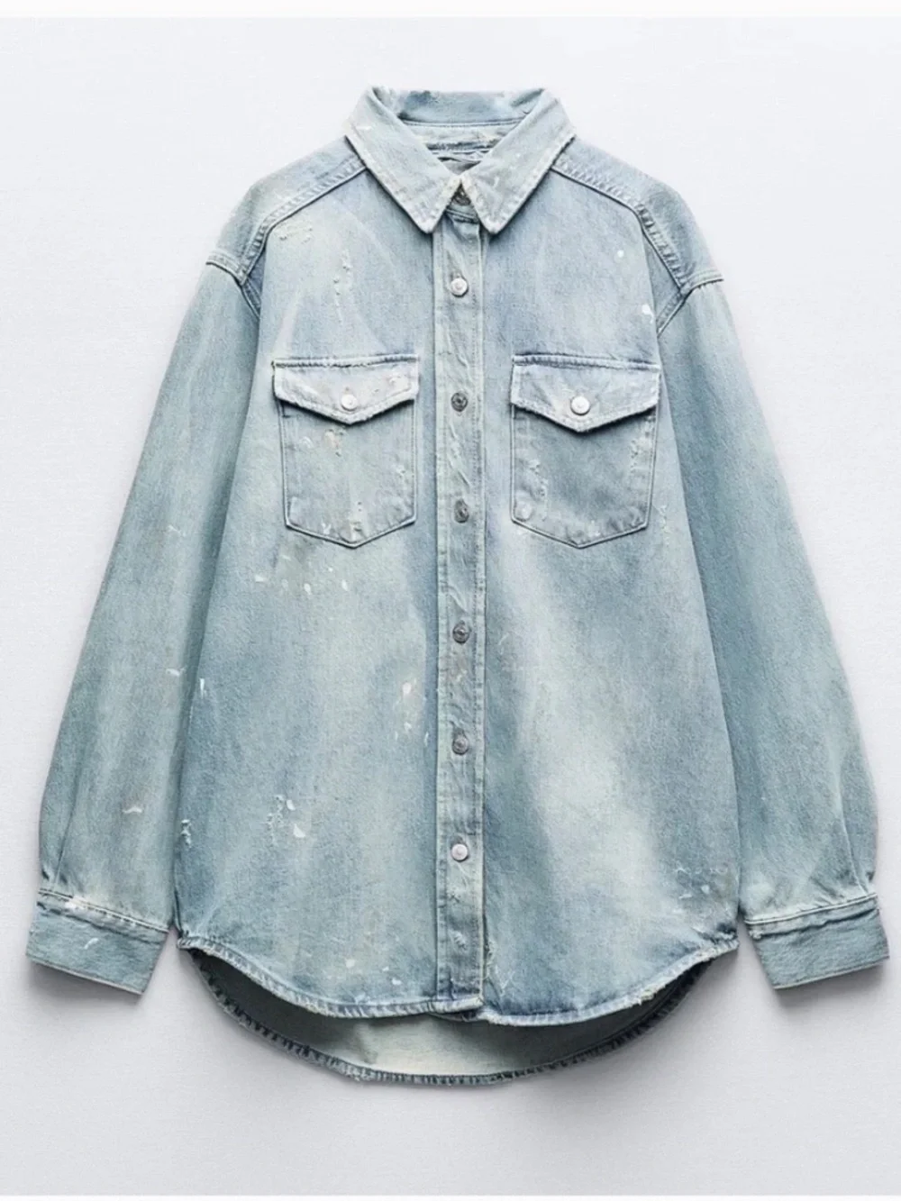 Zara Cropped Denim Jacket